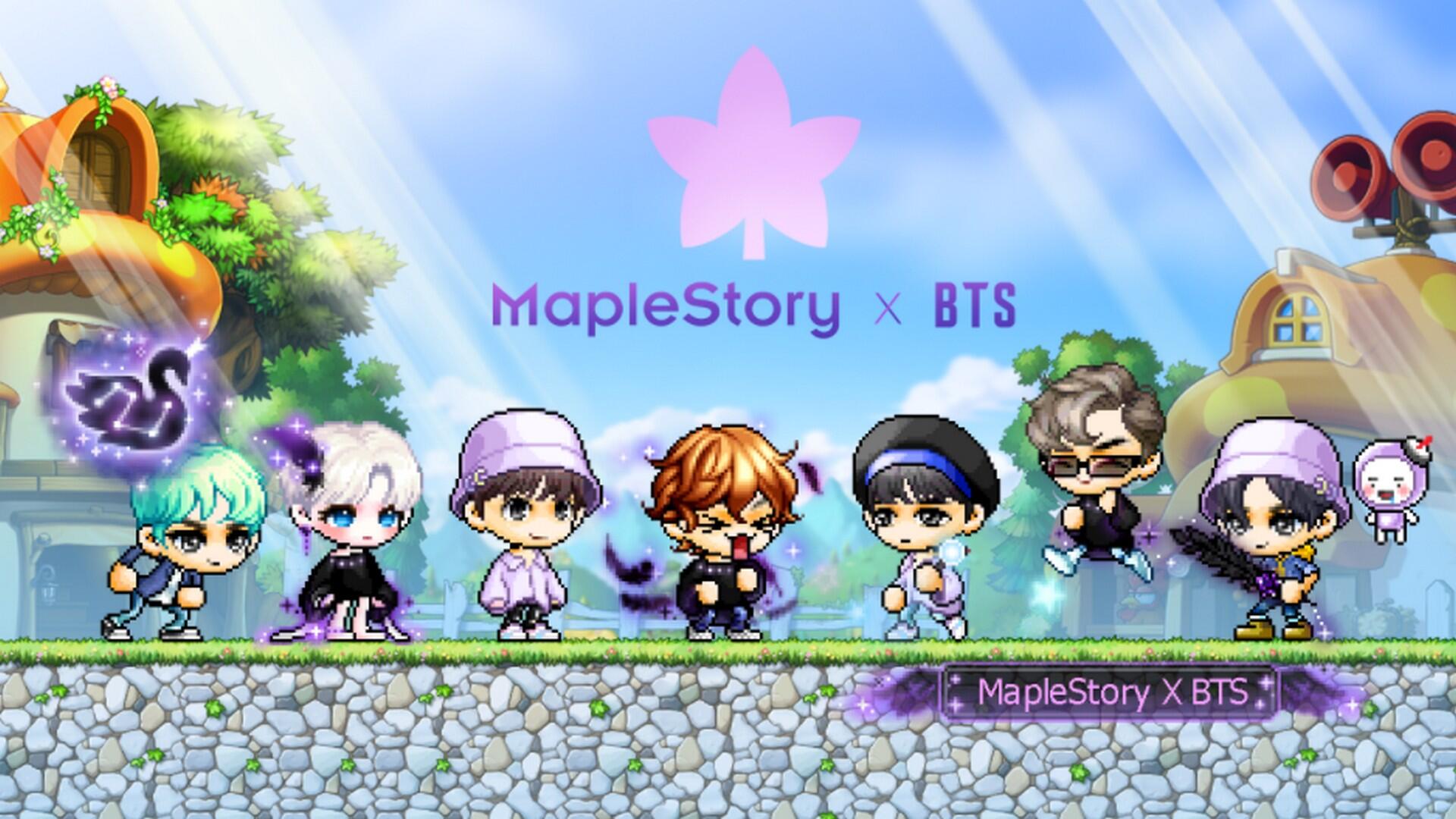 BTS MapleStory Designed Items Fully Revealed Today | MKAU Gaming