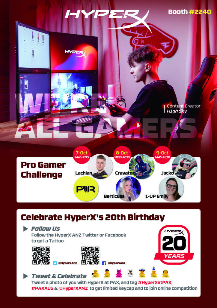HyperX Is Celebrating Its 20th Birthday & Returning To PAX Aus 2022 | MKAU Gaming