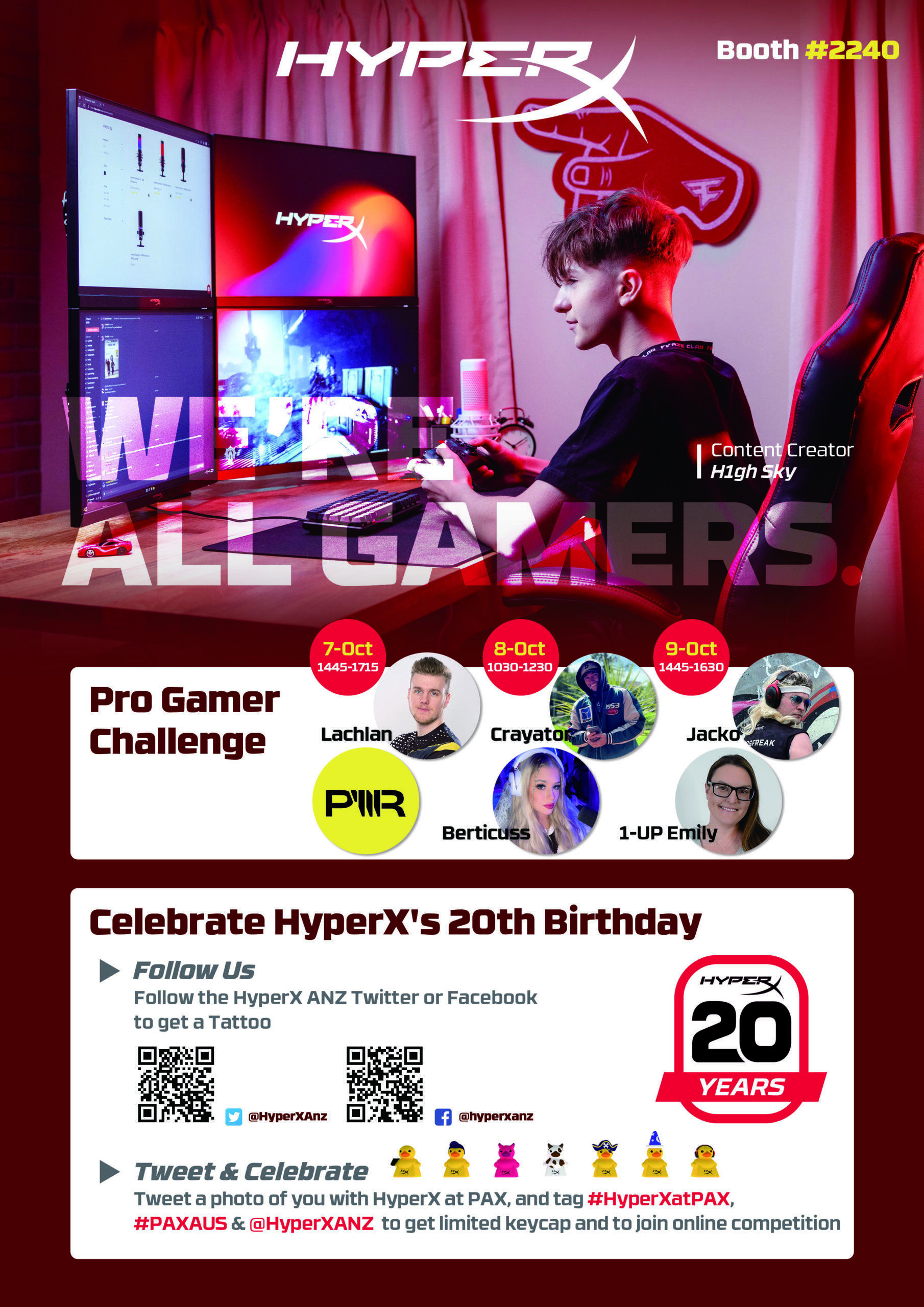 HyperX Is Celebrating Its 20th Birthday & Returning To PAX Aus 2022 | MKAU Gaming
