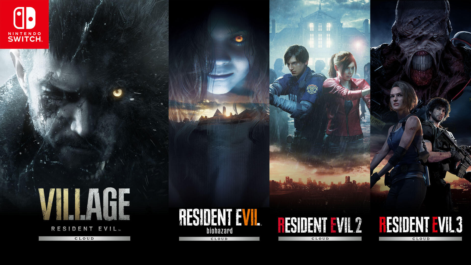 Resident Evil Village, Resident Evil 2, Resident Evil 3, and Resident Evil 7 Biohazard Welcome ...