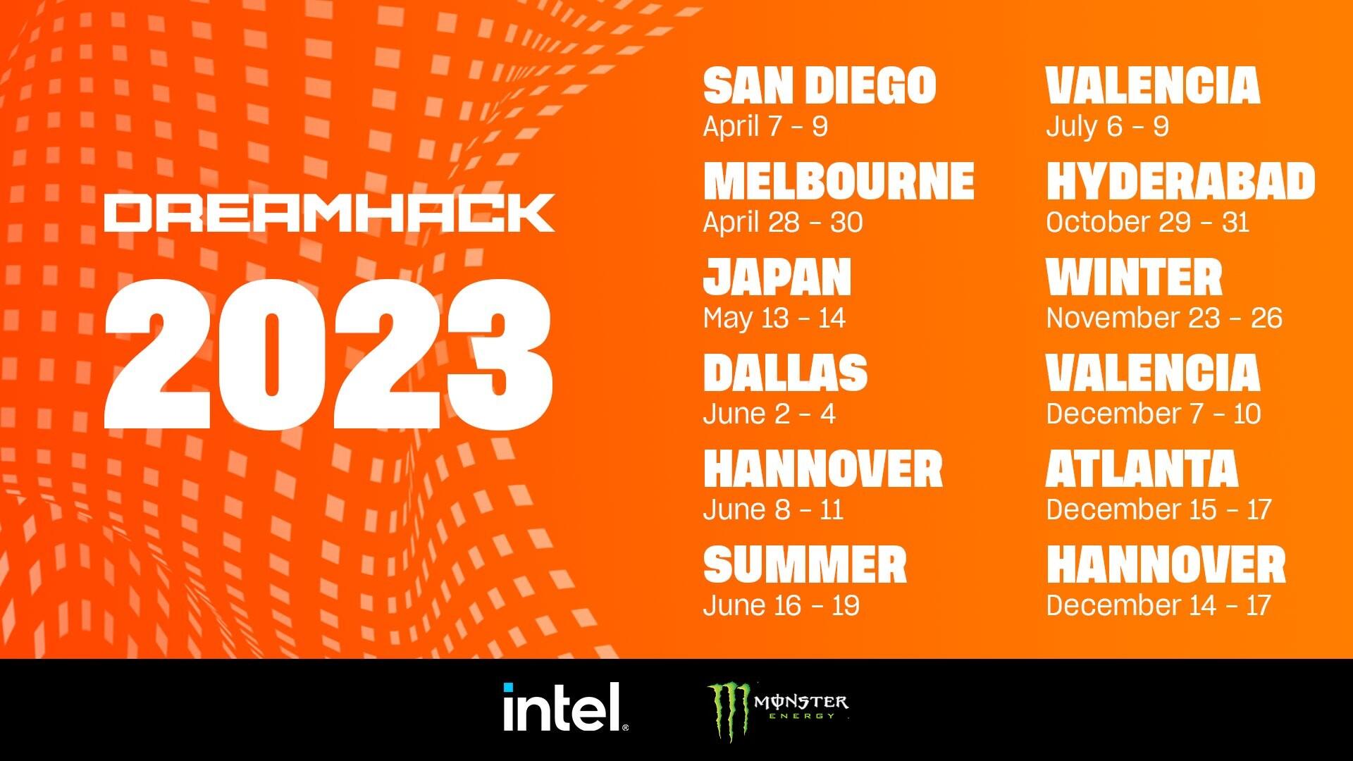 DreamHack Announces 2023 World Tour Schedule - Tickets Now Available ...
