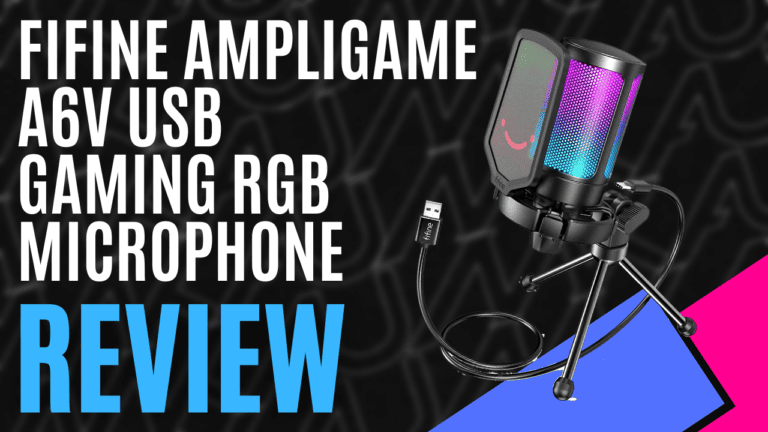 FIFINE Ampligame A6V USB Gaming RGB Microphone - Review | MKAU Gaming