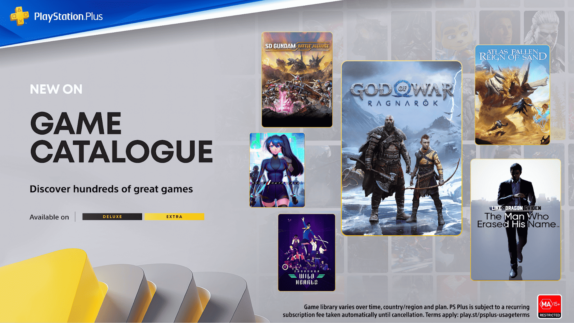 PlayStation Plus Game Catalogue for January: God of War Ragnarök, Like ...