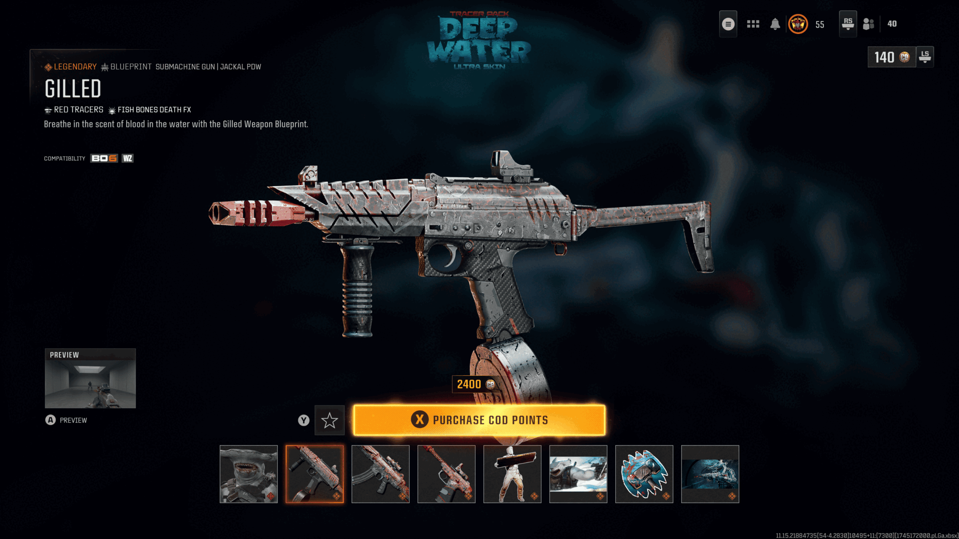 Call of Duty: Black Ops 6 - Tracer Pack: Deep Water Ultra Skin (Xbox ...